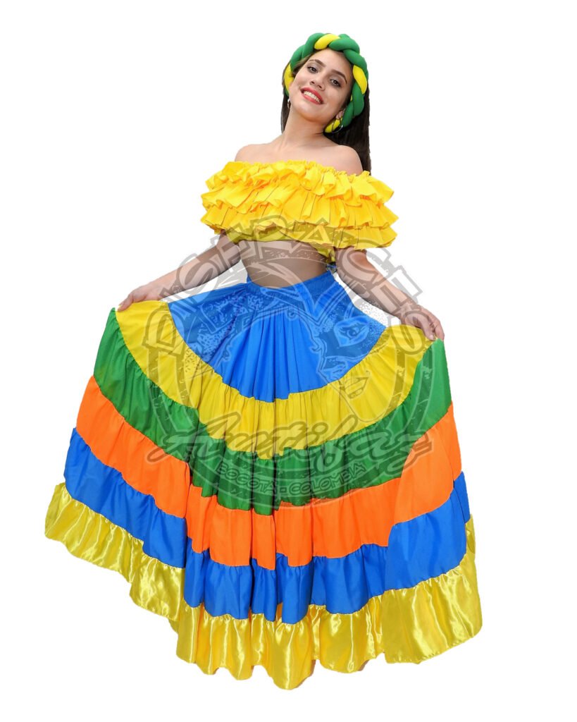 Traje Típico del Pacífico Mujer | Currulao y Bullerengue en Bogotá