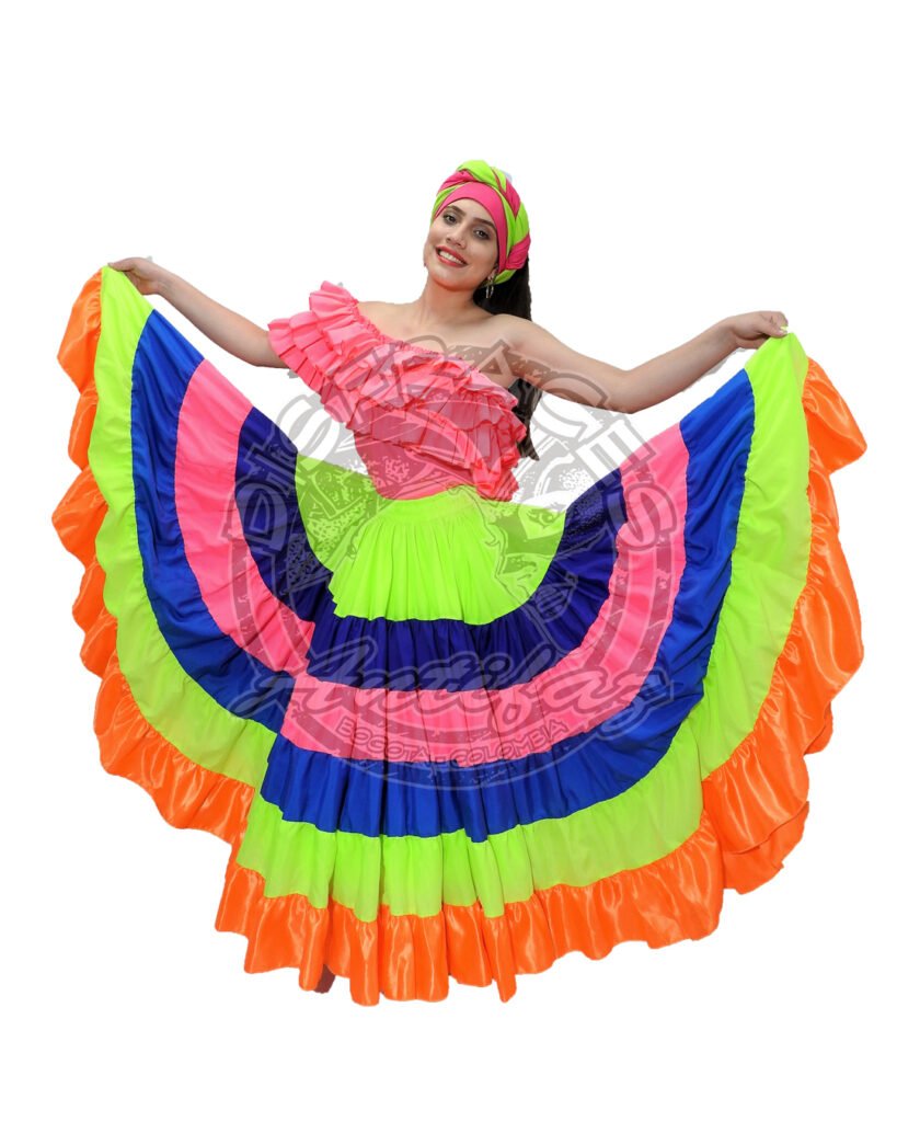 Traje Típico del Pacífico Mujer | Currulao y Bullerengue en Bogotá