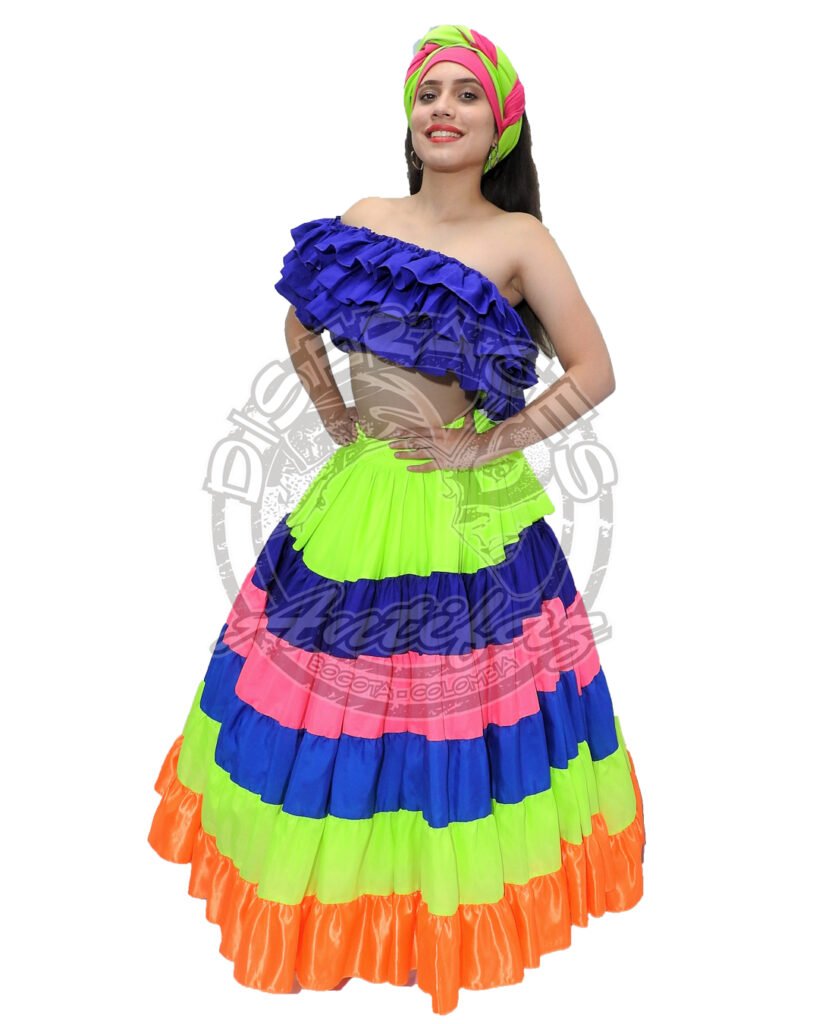 Traje Típico del Pacífico Mujer | Currulao y Bullerengue en Bogotá